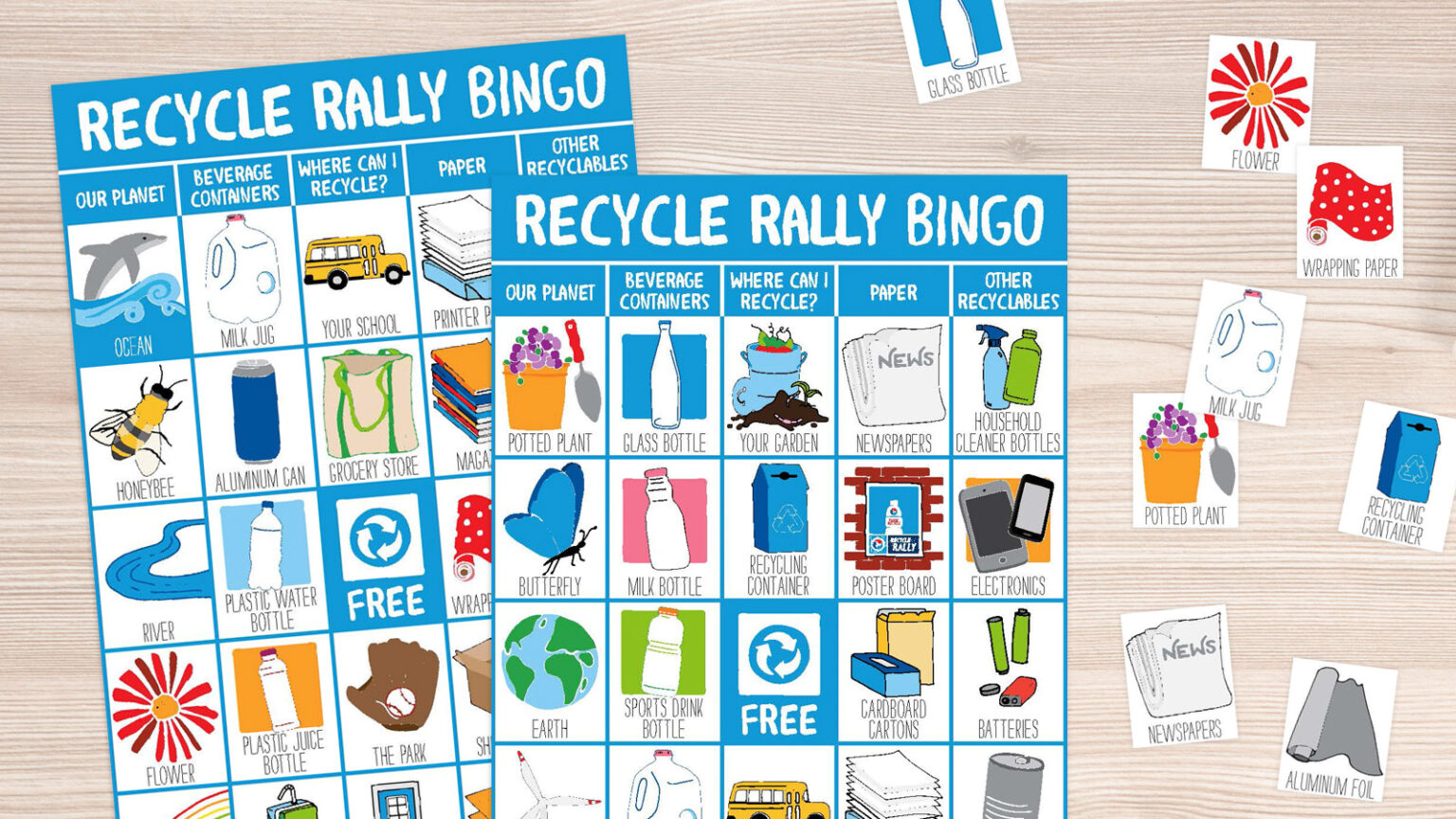 Play This Free Printable Recycle Bingo Game and Learn Amazing Facts