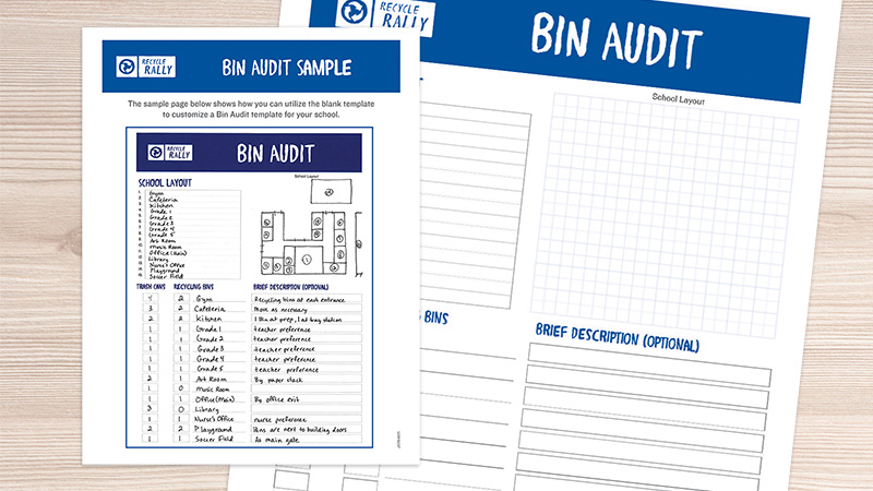 Recycling Bin Audit Form: Free Printable | PepsiCo Recycle Rally
