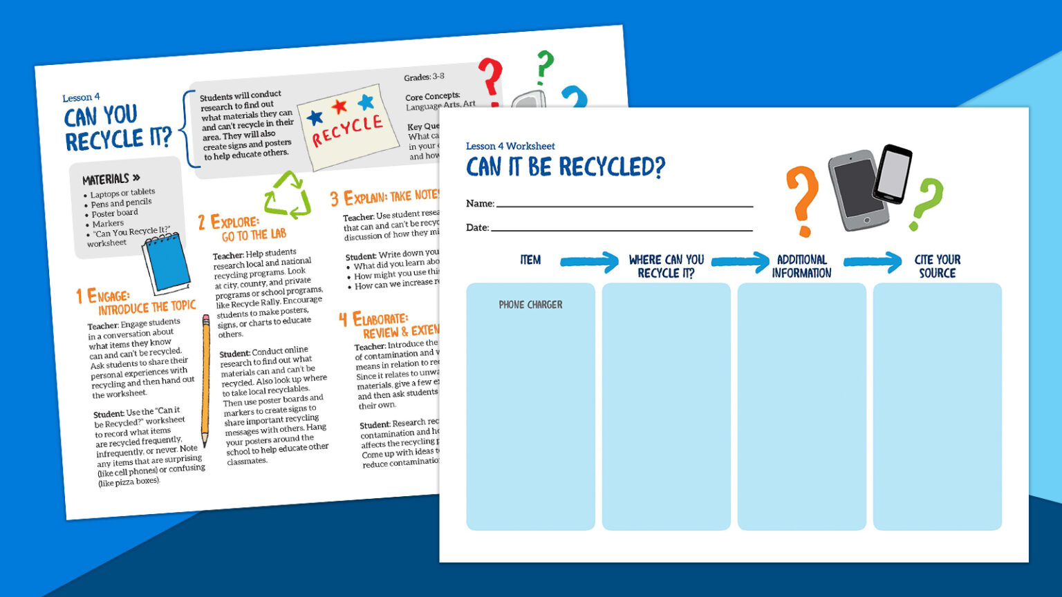 Recyclable Items Lesson Plan: What Items Can You Recycle?