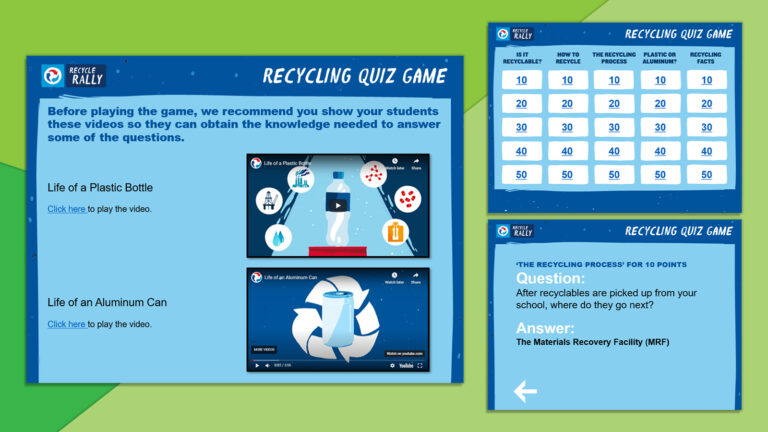 Your Students Will Love This Free Recycling Quiz Game | Recycle Rally