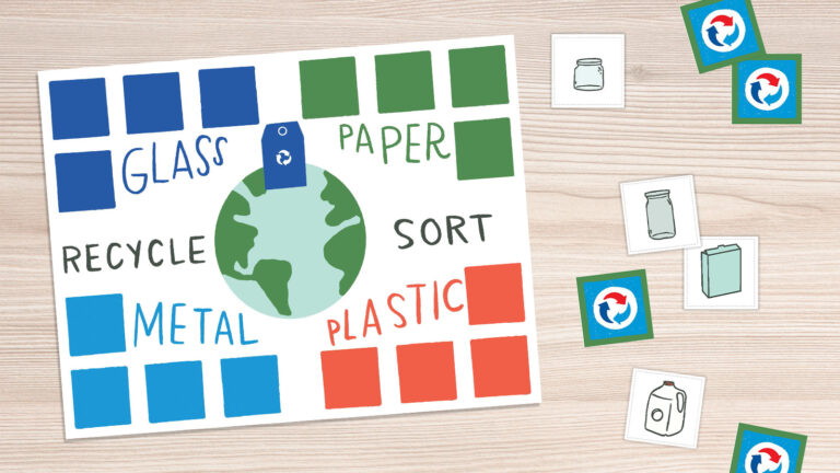 Play and Learn With This Free Printable Recycle Sorting Game