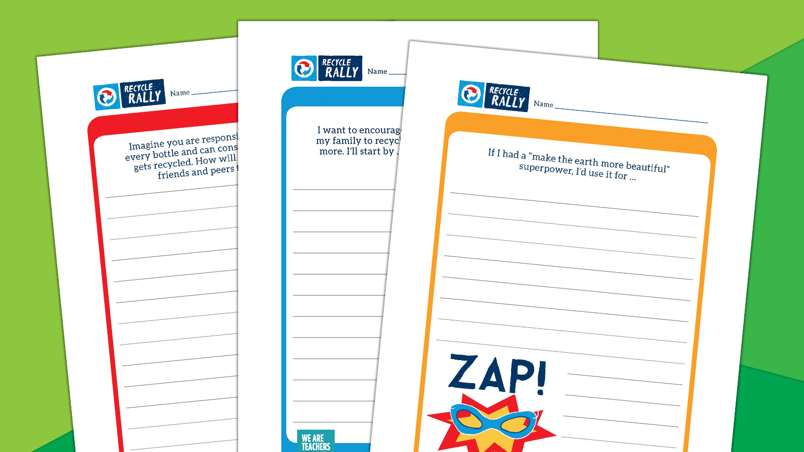 20 Recycling Writing Prompts for the Classroom | PepsiCo Recycle Rally