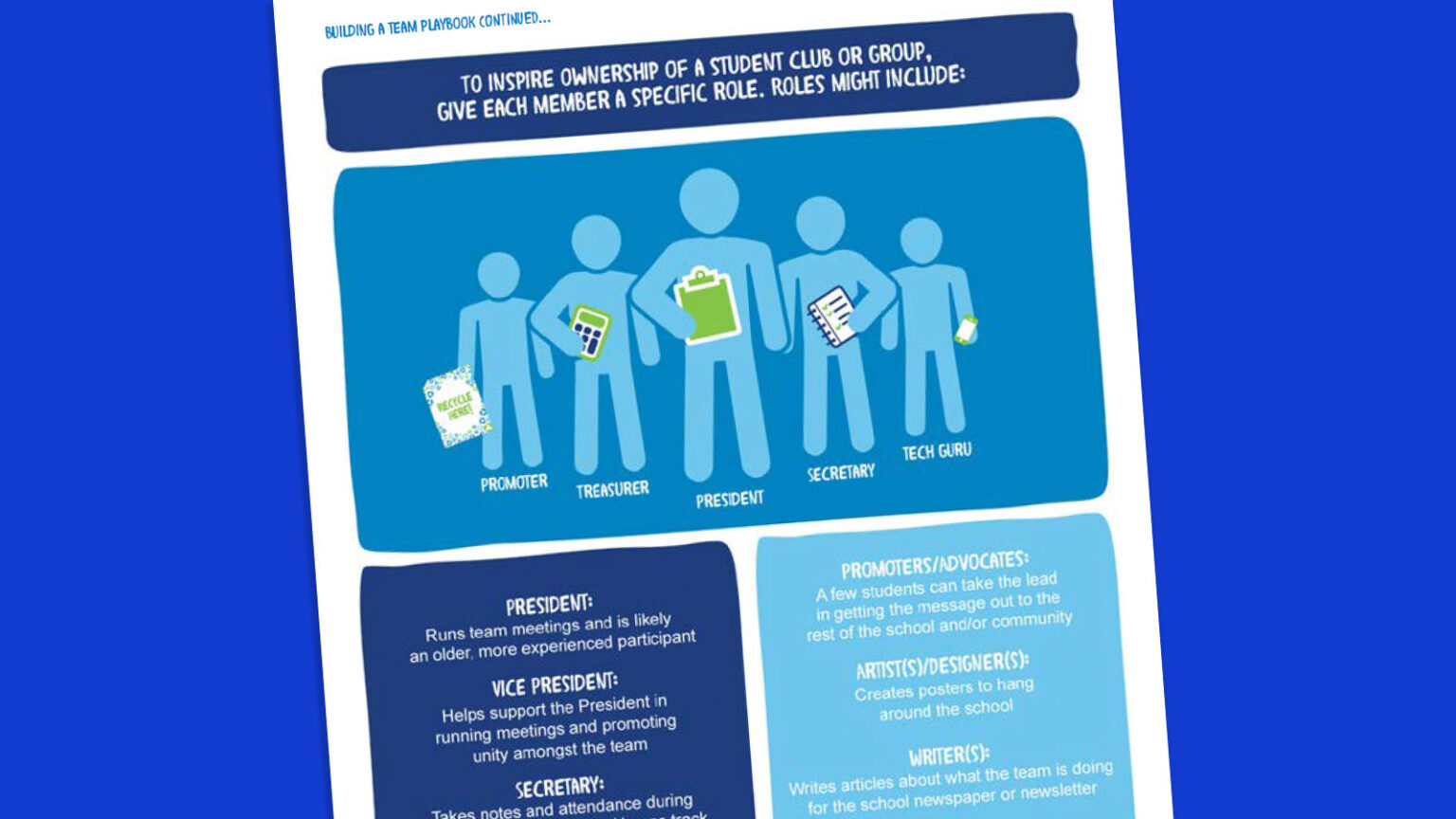 Free Guide: Playbook for Building a School Recycling Team