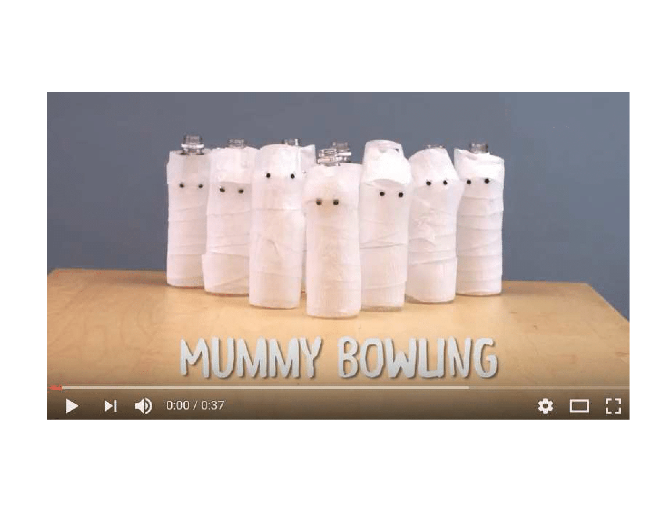 Make a Mummy Bowling Game From Plastic Bottles